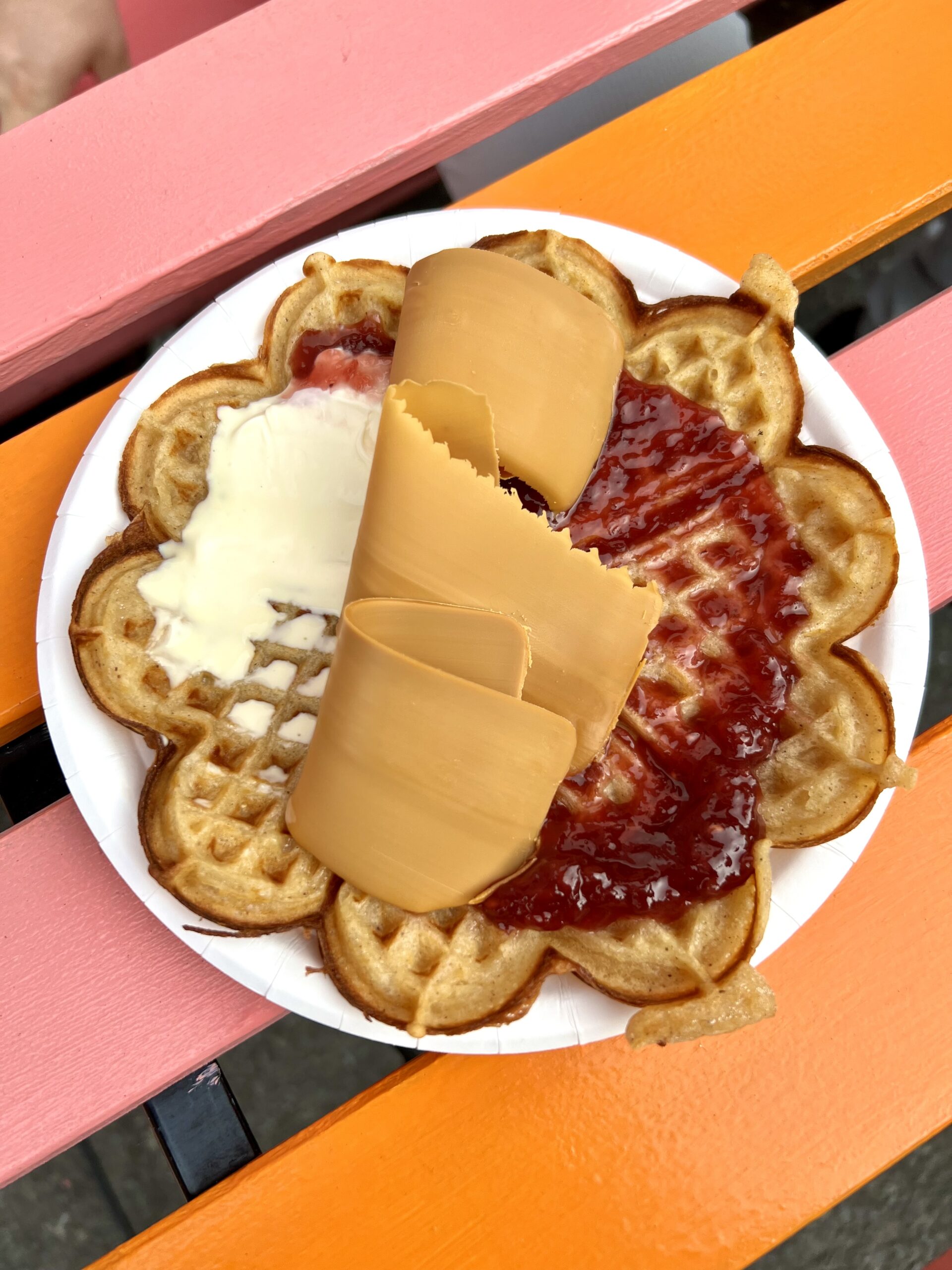 Traditional Waffles with Norwegian Brown Cheese - Exploren Lauren